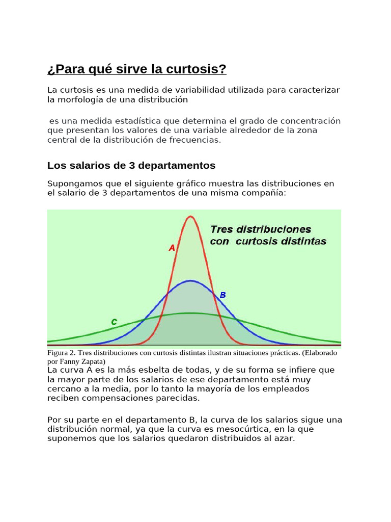 Para Qué Sirve La Curtosis | PDF | Métodos y materiales de enseñanza