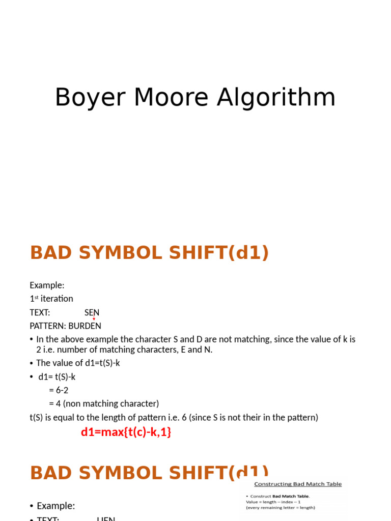 BoyerMoore Algorithm Simplified | PDF | Theoretical Computer Science ...