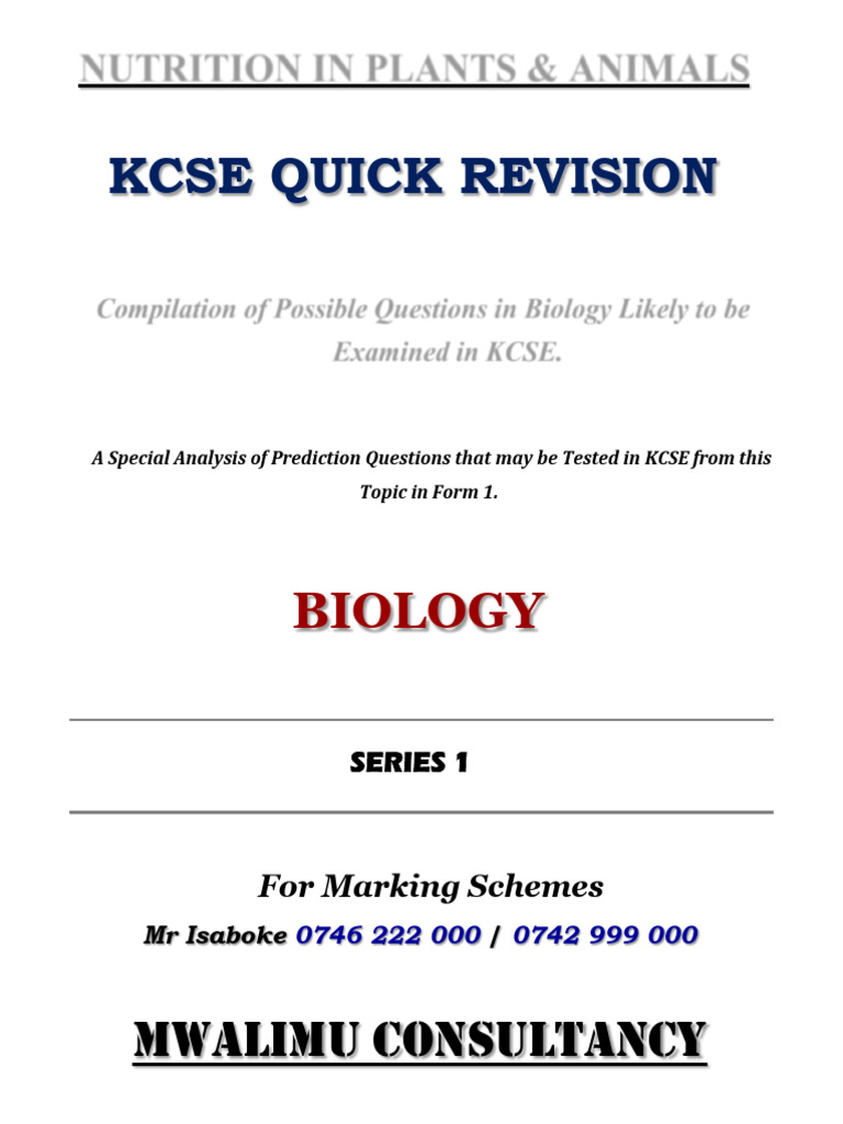 F1 Nutrition in Plants & Ani Q | PDF | Digestion | Leaf
