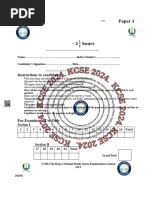 Grade 9 Kjsea Endterm 1 s3 Exams | PDF