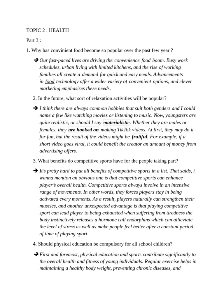 TOPIC 2 - HEALTH | PDF | Public Health