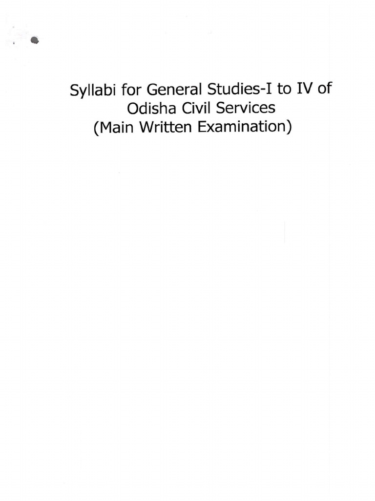 OCS Syllabus | PDF