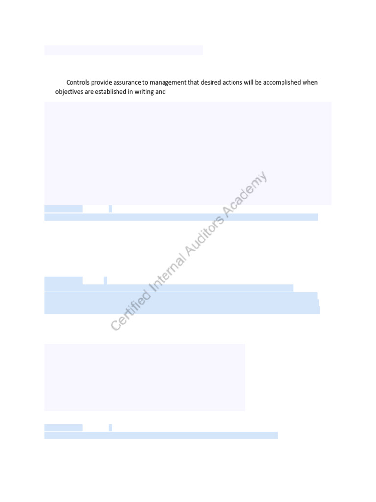 Unit 5 | PDF | Internal Control | Internal Audit