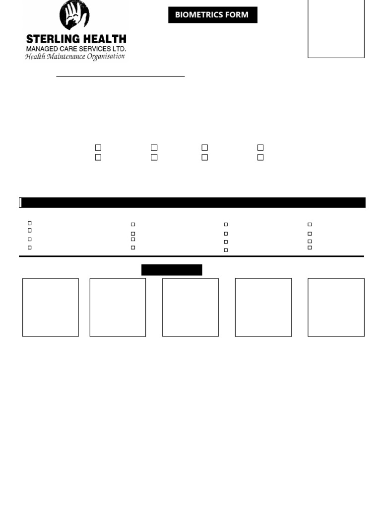 Sterling Health Biometrics Form | PDF | Health Sciences | Epidemiology