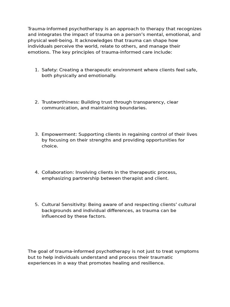 Trauma Informed | PDF