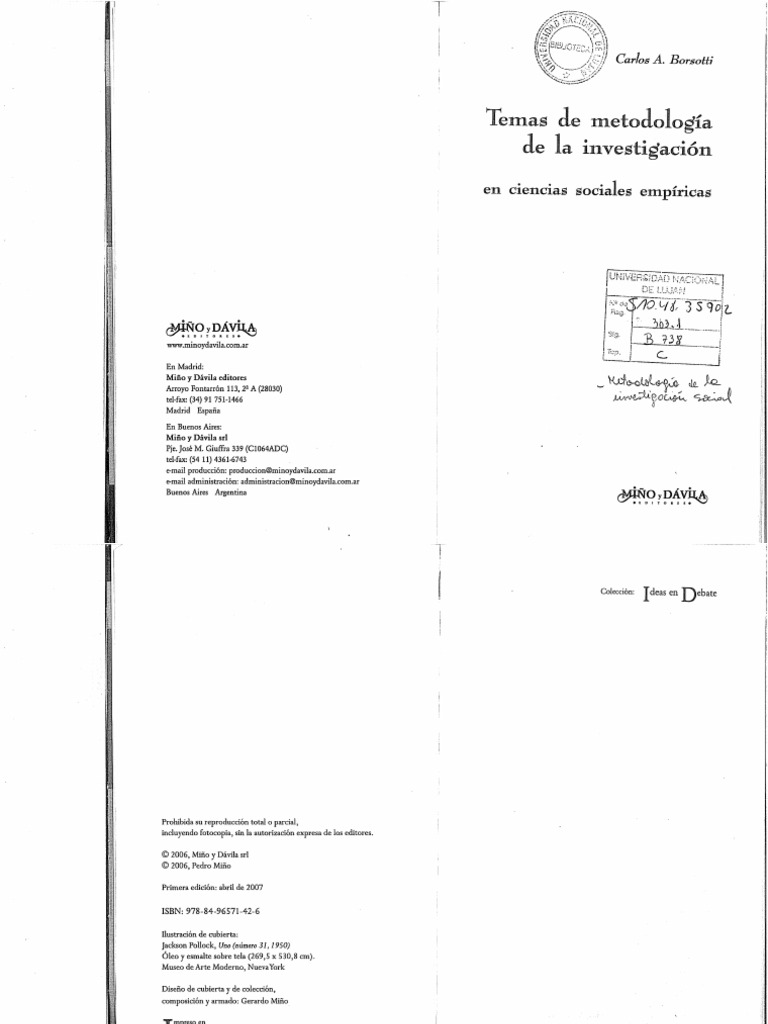 Borsotti Temas de Metod de La Investigacion Cap1 y 2 | PDF