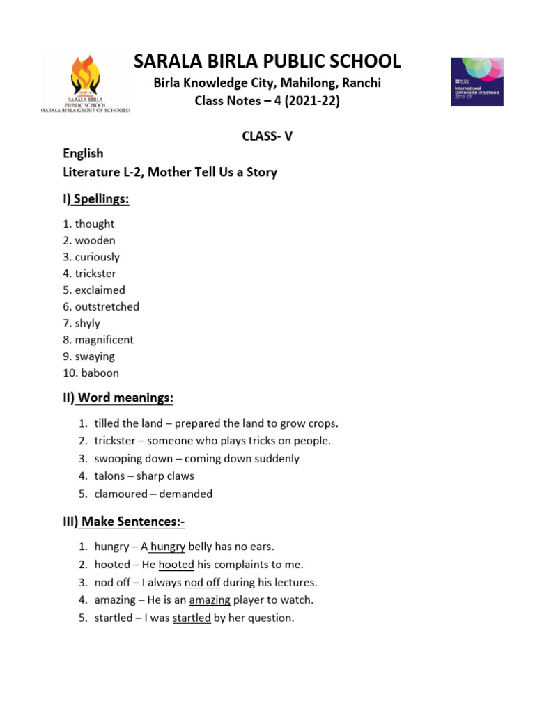 STD-V-Class-Note-2021-22 | PDF | Operating System | Breathing