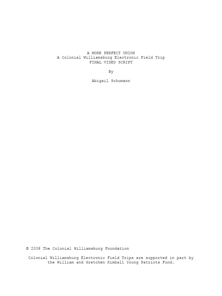 Colonial Williamsburg Constitution Script | PDF | The Federalist Papers ...