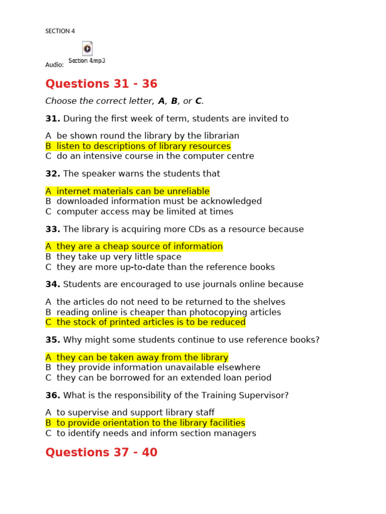 SECTION 4 - Practice 1 HANDOUT | PDF