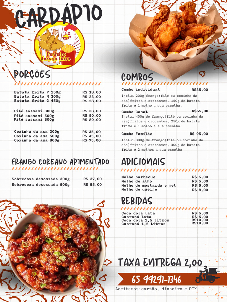 Cardápio de Frango Frito | PDF