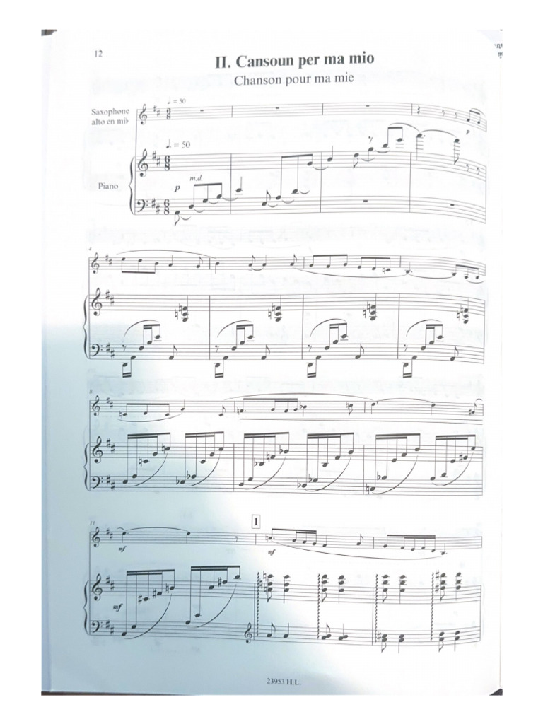 Chanson Pour Ma Mie | PDF