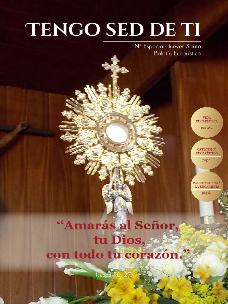 Tengo Sed de Ti Especial Jueves Santo | PDF | eucaristía | Cristo (título)