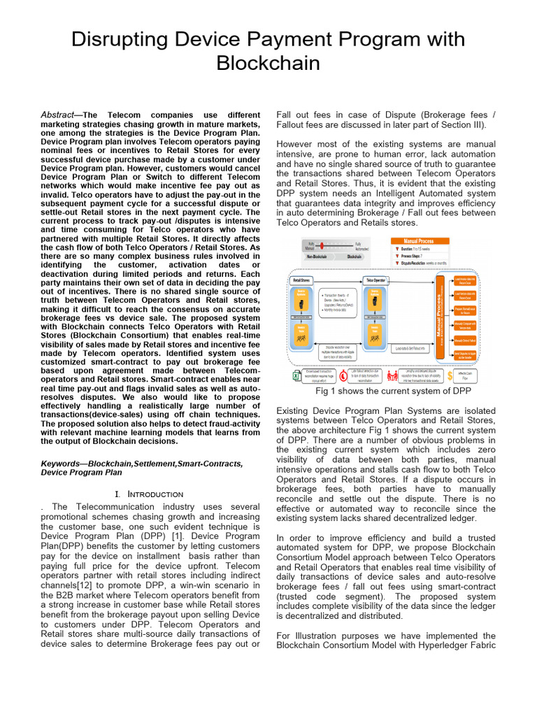 Disrupting Device Payment Program With Blockchain | PDF | Computing