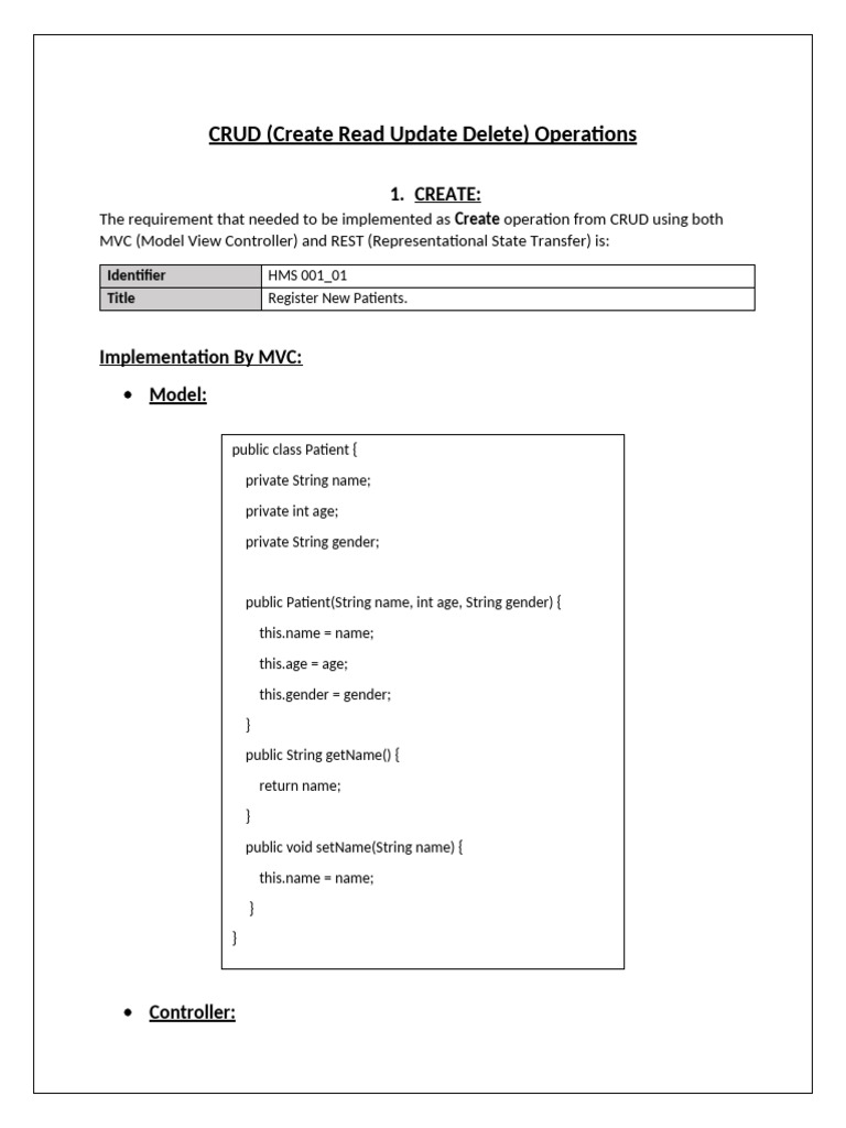 Crud | PDF | Model–View–Controller | Medical Diagnosis