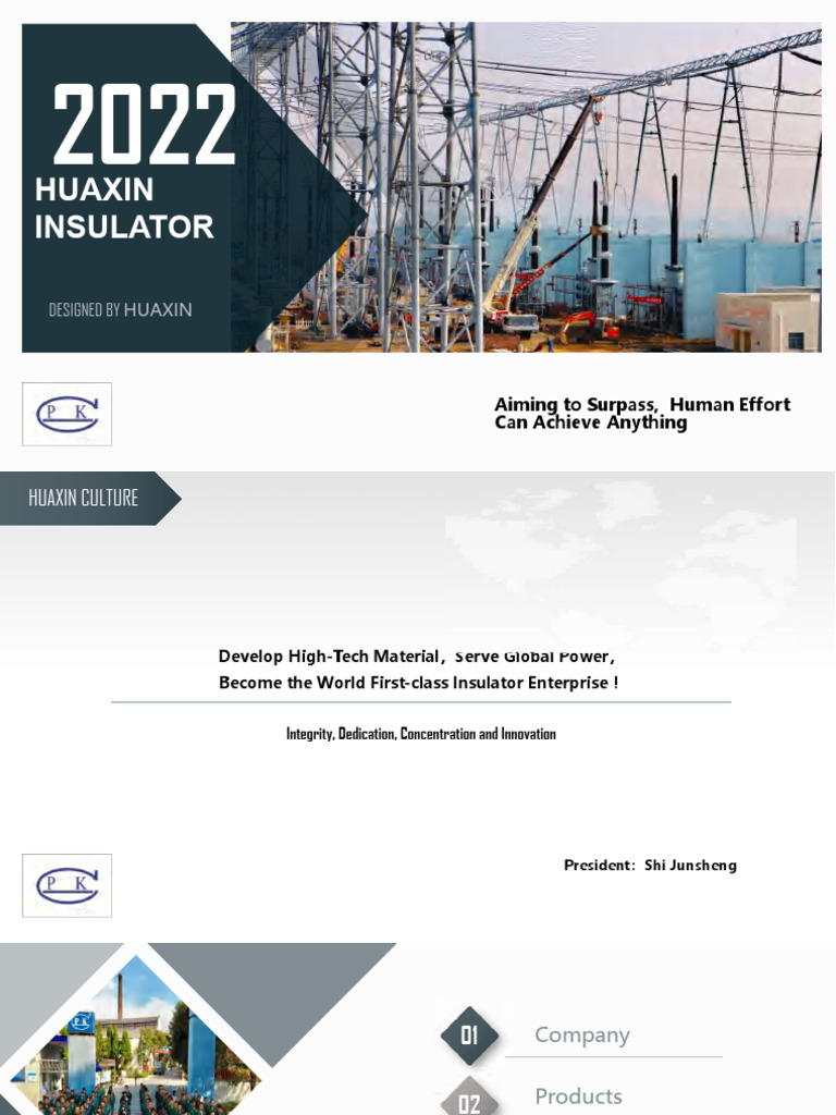 Huaxin Shackle Insulator Overview | PDF | Insulator (Electricity ...