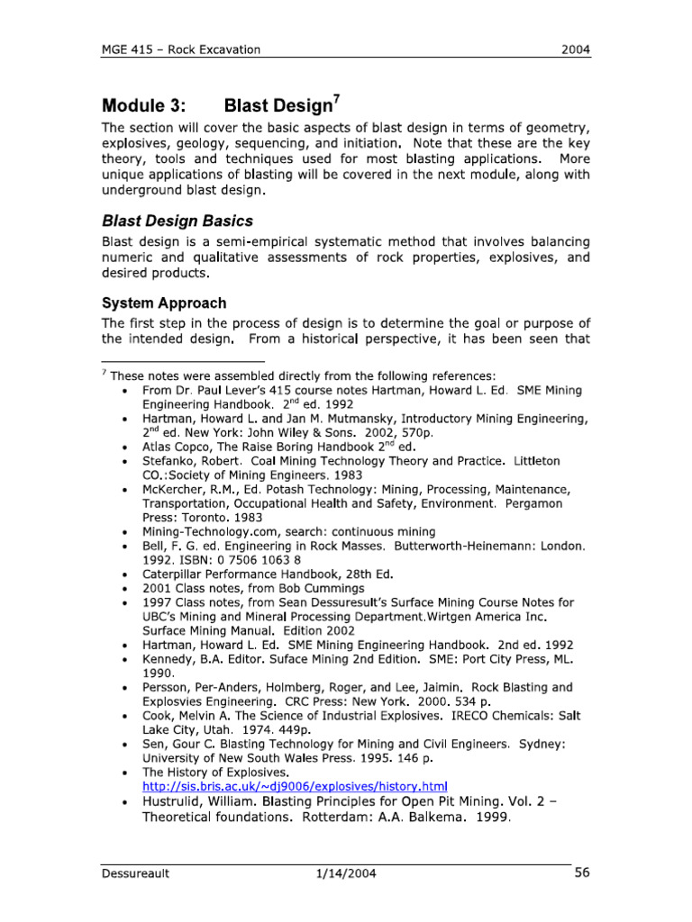 Blast Design F | PDF