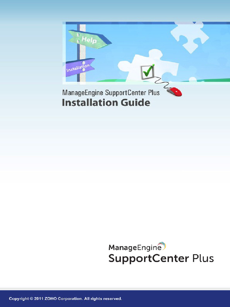 SupportCenter Plus Install Guide | PDF | Postgre Sql | Port (Computer Networking)