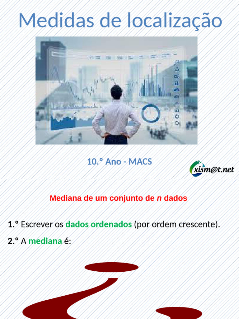Mediana e Quartis: Cálculos e Exemplos | PDF | Métodos e Materiais de ...