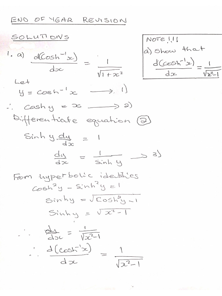 Solution For End of Year Revision | PDF