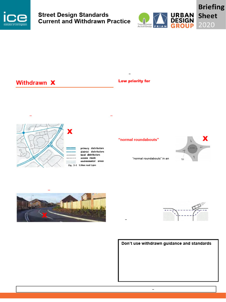 Briefing-Sheet-Street Design Standards - Published 2020-08 | PDF | Road ...