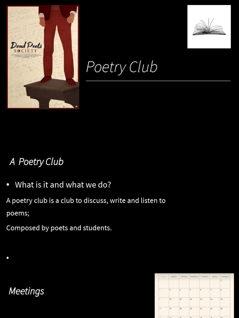 Poetry Club | PDF | Poetry