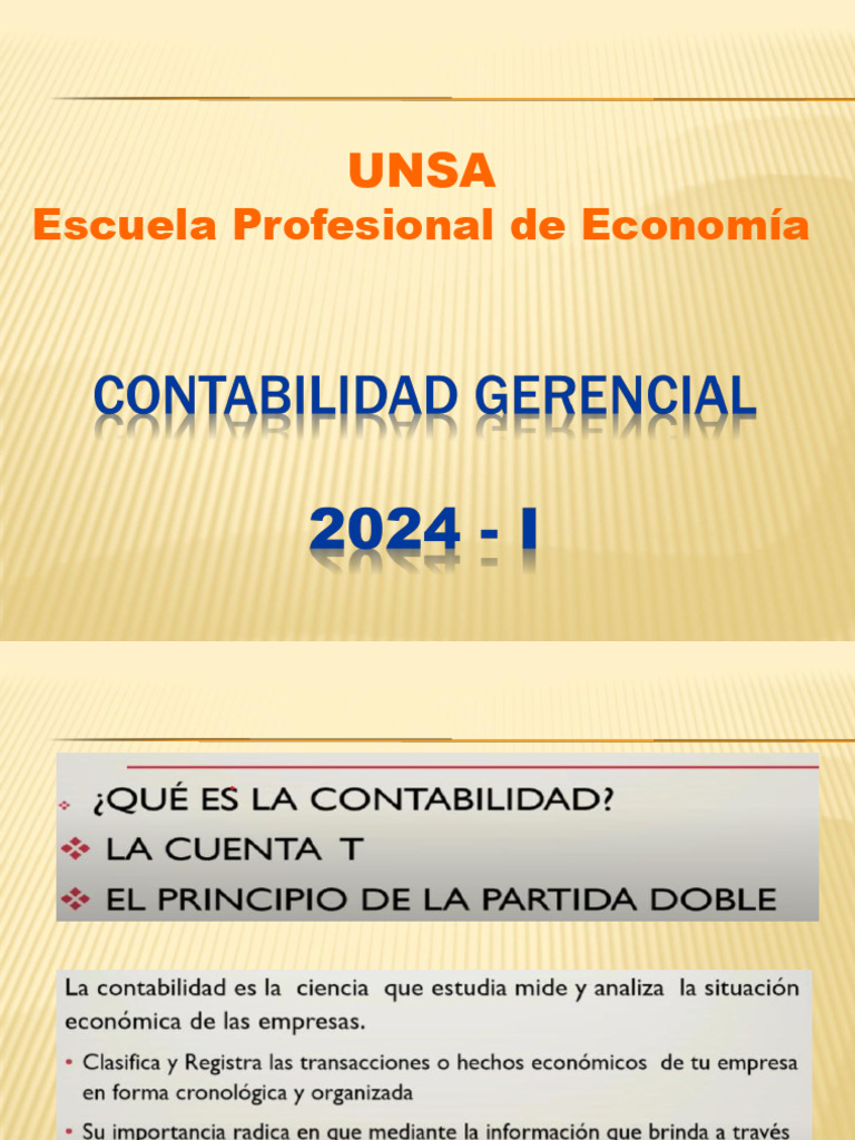 DIAPOSITIVAS CONTABILIDAD GERENCIAL - Material para Examen | PDF | Contabilidad | Contabilidad ...