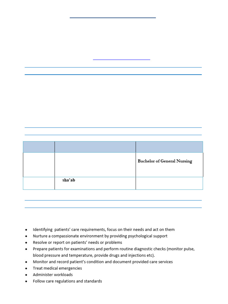 CV - Muna Updated 2023 | PDF | Nursing | Hospital