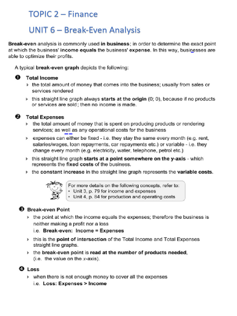 Break-Even Analysis Guide | PDF