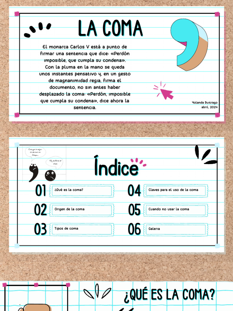 Uso y Tipos de Coma en Escritura | PDF | Coma | Puntuación