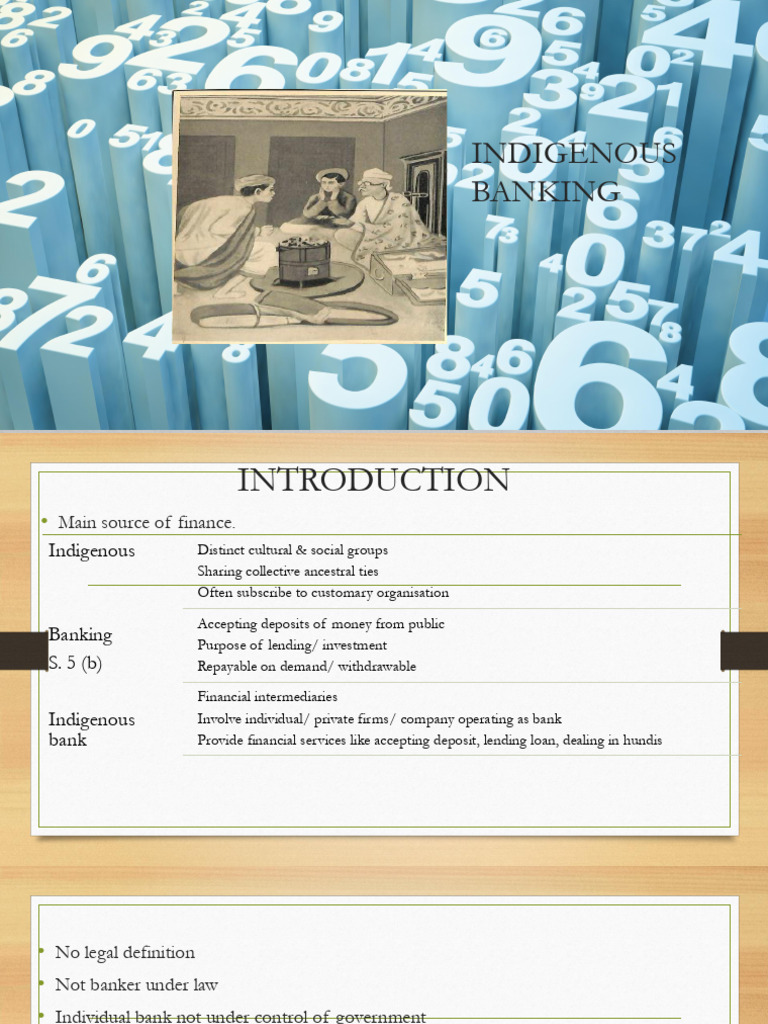 Indigenous Banking Overview and Features | PDF | Banks | Loans