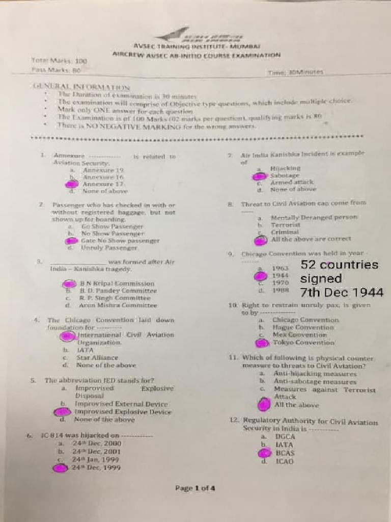 AVSEC 2-1 | PDF | Aircraft Hijackings | Crime & Violence