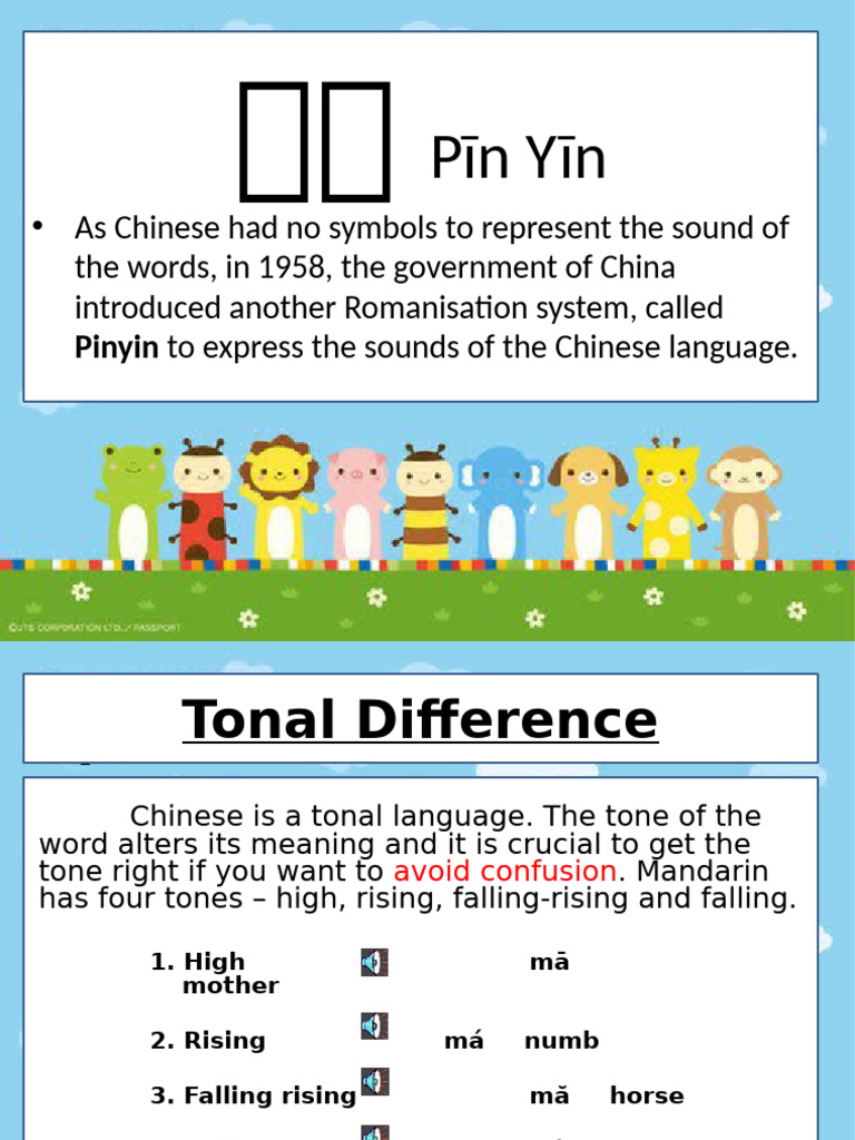 Y3 Pinyin | PDF | Pinyin | Tone (Linguistics)