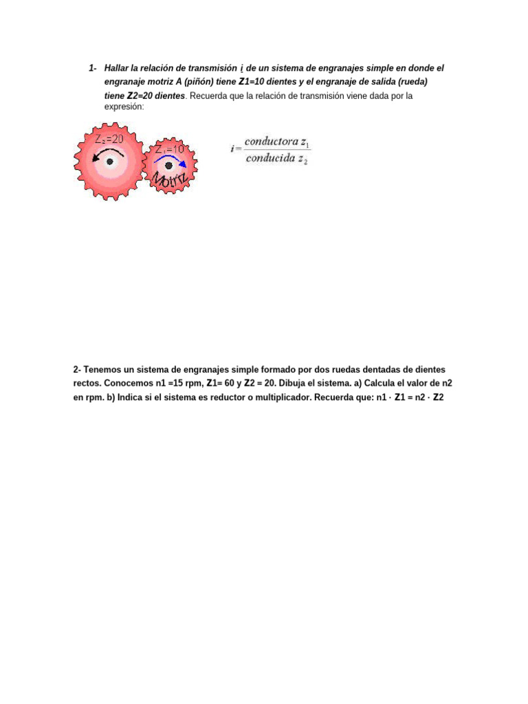 Ejercicios RT | PDF | Métodos y materiales de enseñanza