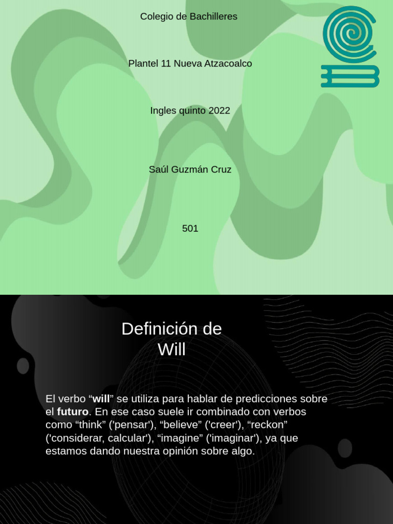 Definición y uso del verbo "will" | PDF | Arte