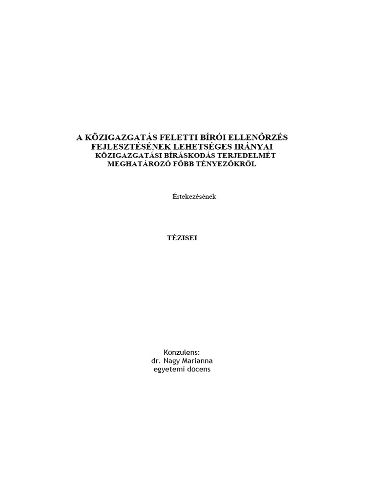 ROZSNYAI Krisztina - Tezisek | PDF