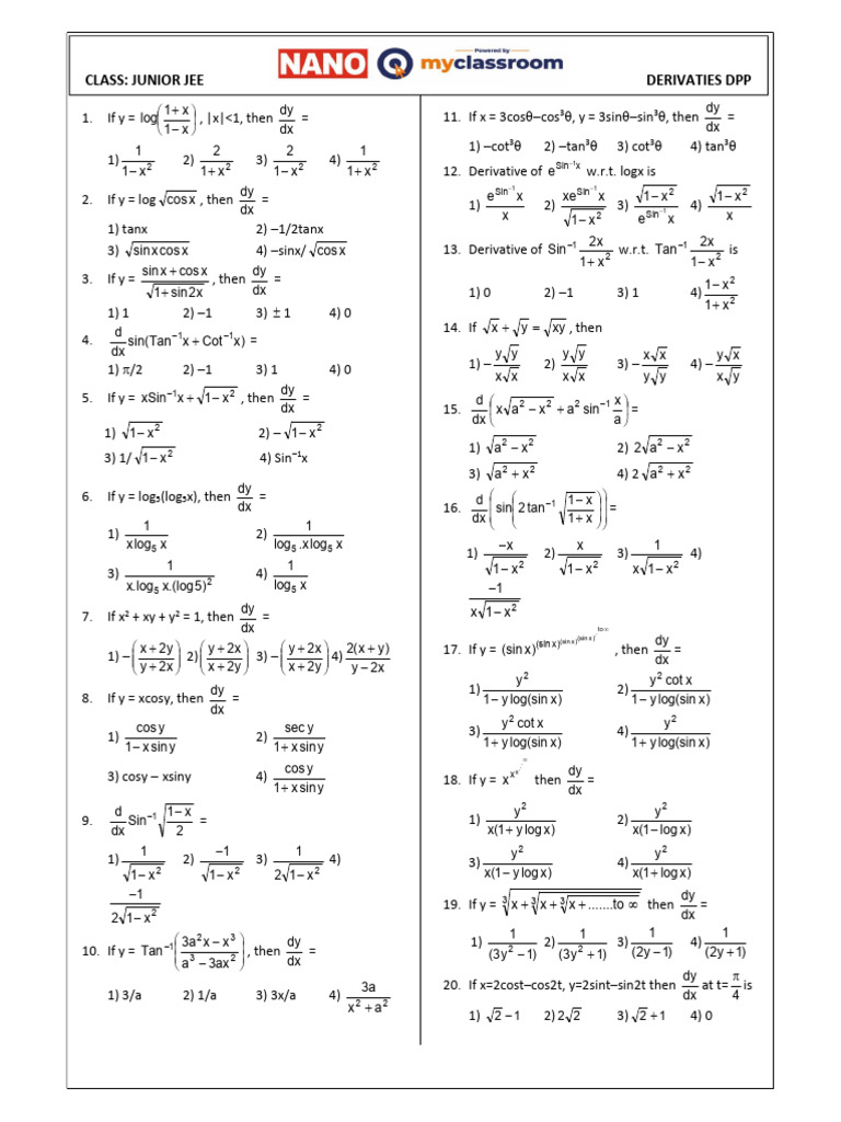 Differentiation 1 | PDF
