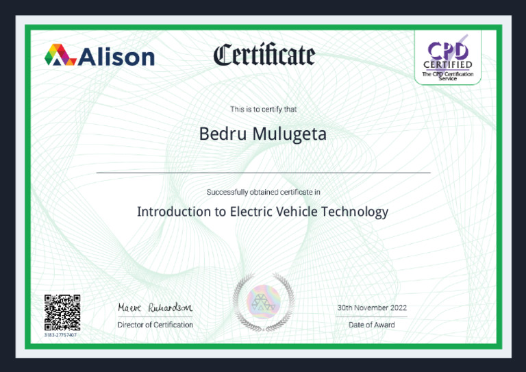 Electric Vehicle Certificate Course Guide | PDF