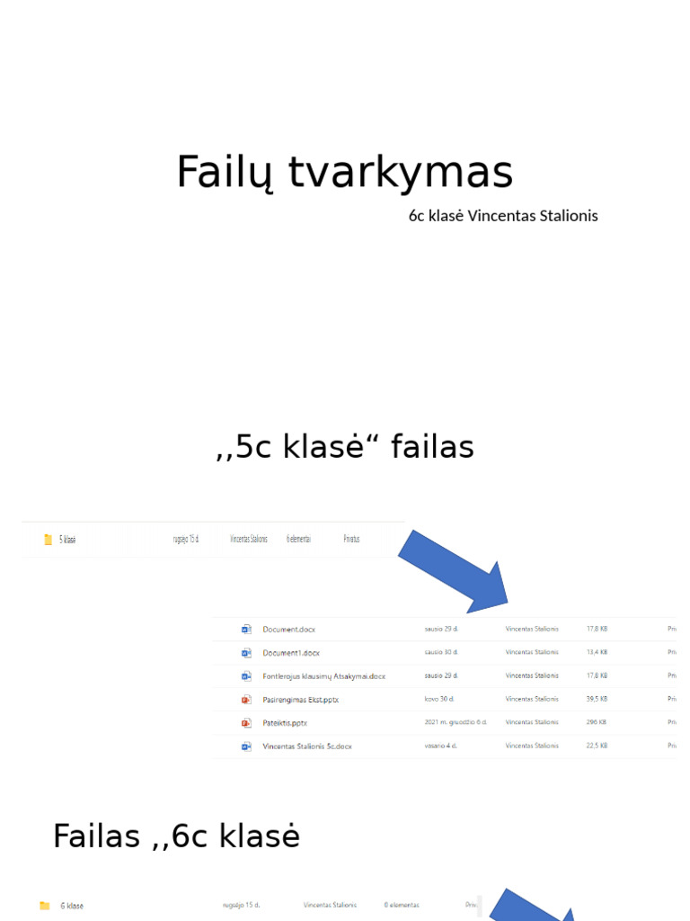 Failų Tvarkymas | PDF