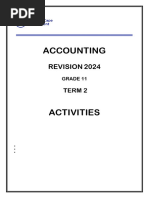 Grade 11 Accounting Revision Term 1 | PDF | Debits And Credits ...