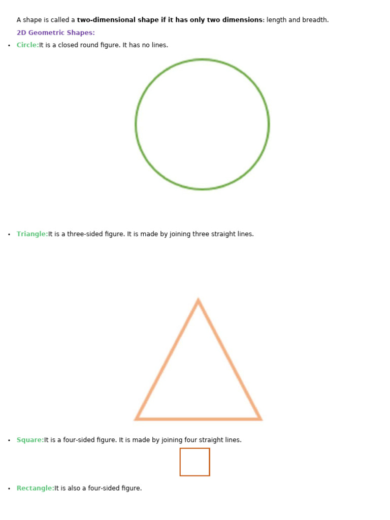 A Shape Is Called A | PDF | Language Arts & Discipline | Teaching ...