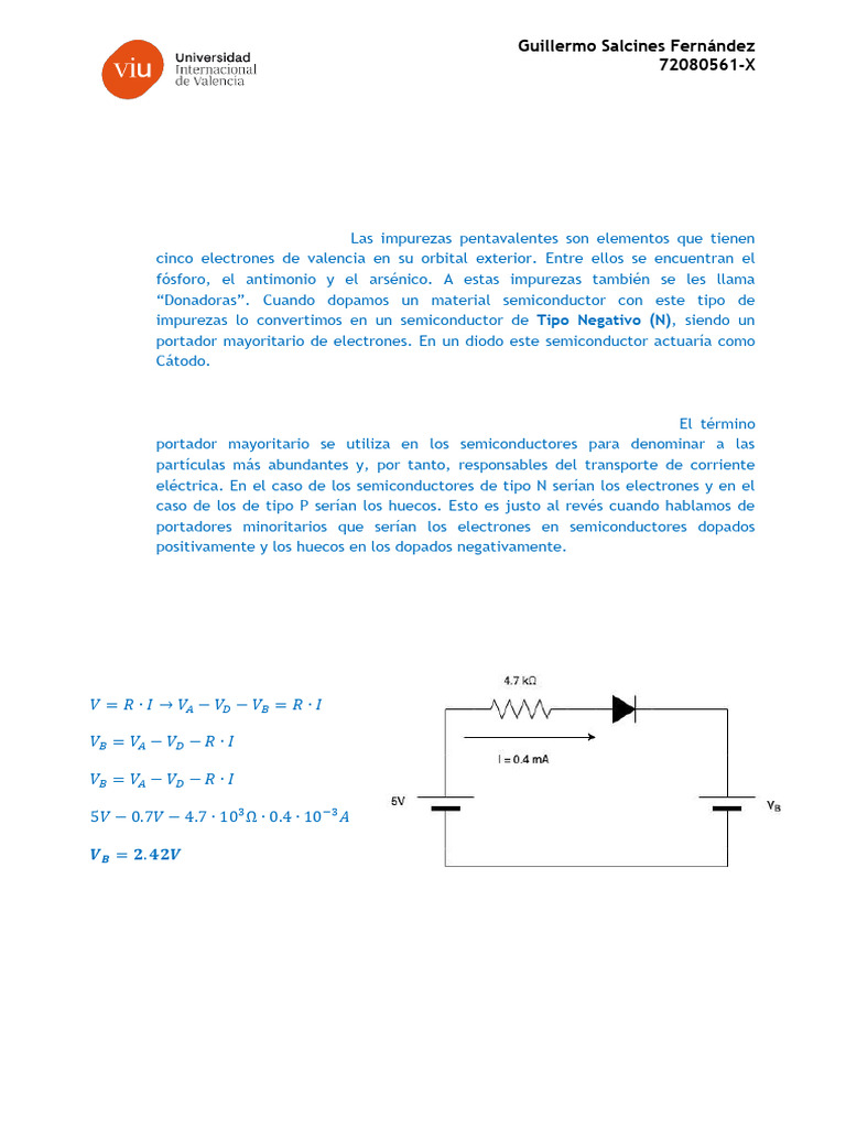Act01 - Tecnología Electrónica - GSF | PDF | Semiconductores | Dopaje (semiconductor)