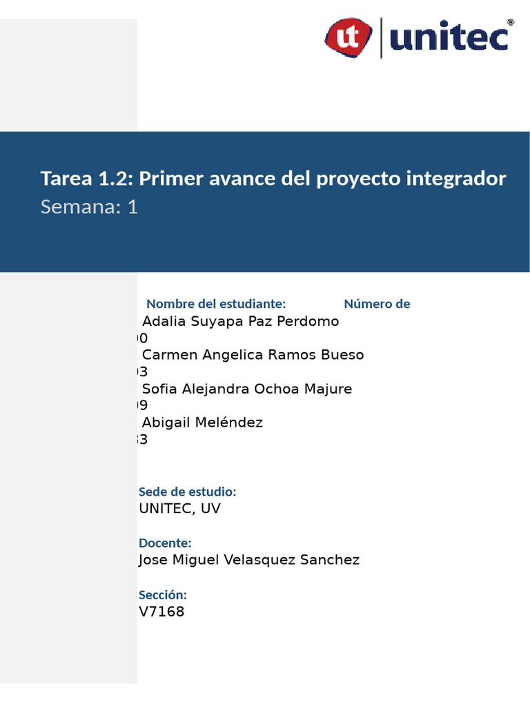 Tarea 1.2 Primer Avance Del Proyecto Integrador | PDF | Presupuesto | Piscina