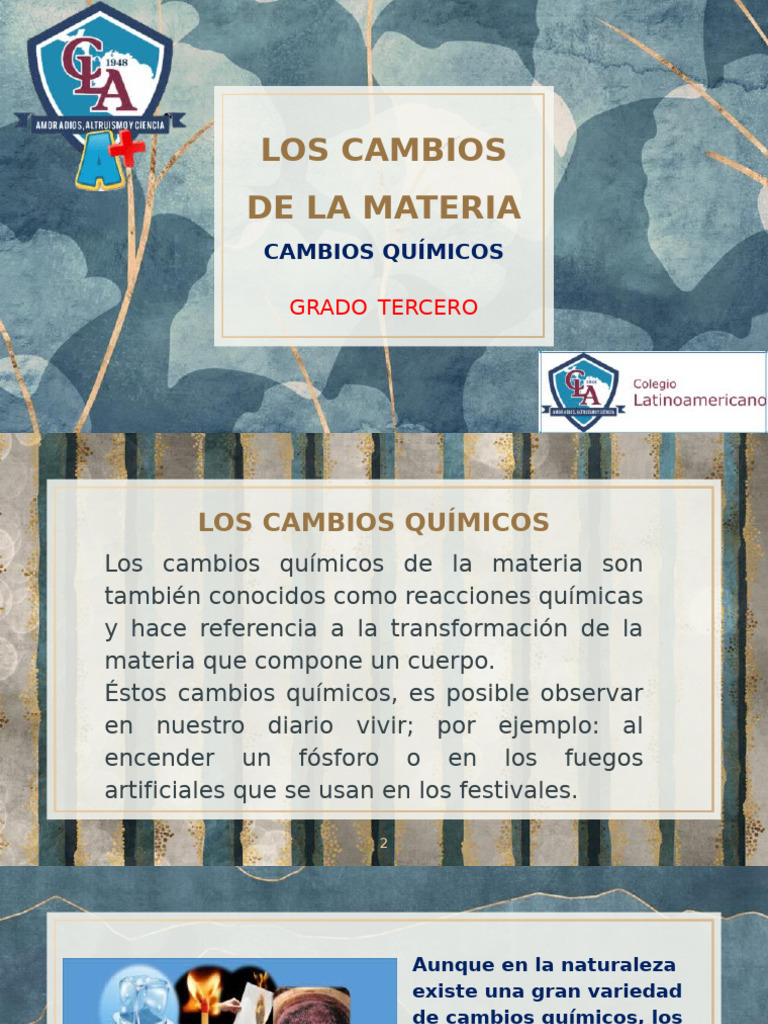 Cambios Químicos en la Materia para Niños | PDF | Redox | Oxígeno