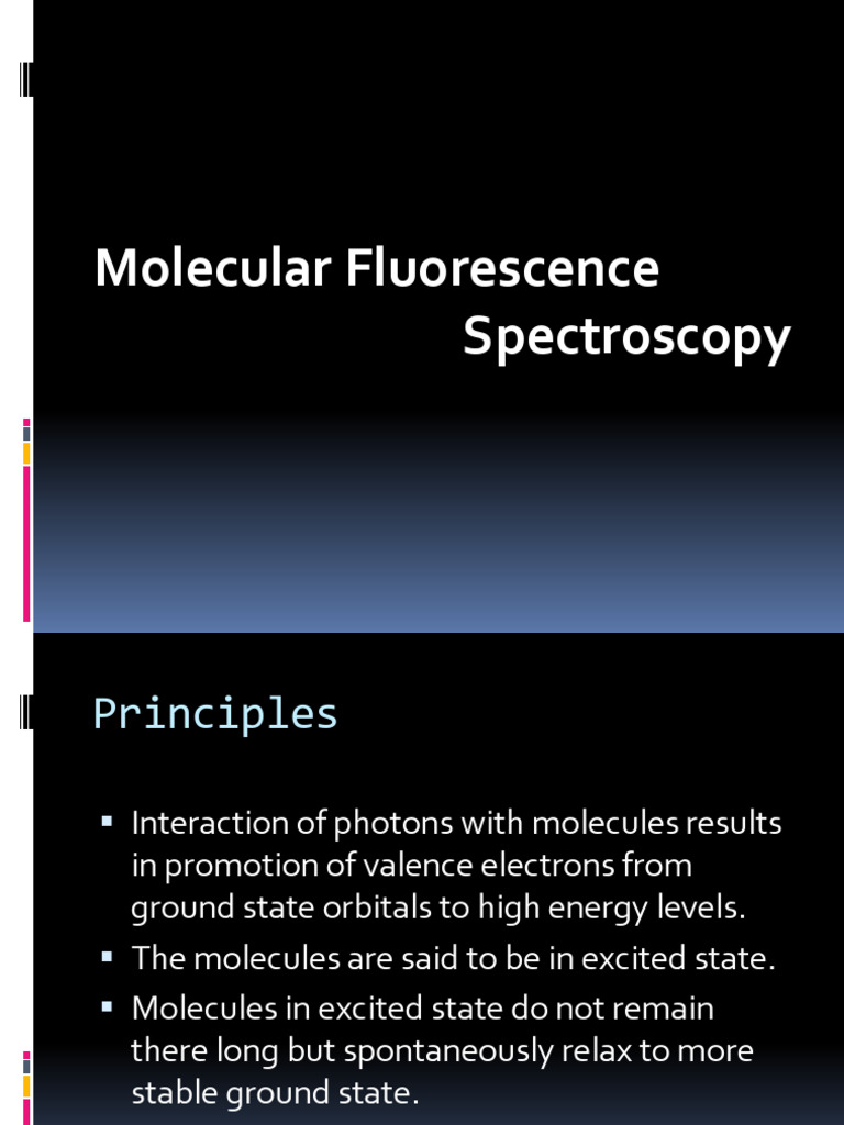 5 - Fluorescence - Spectroscopy R | PDF | Fluorophore | Molecular Physics