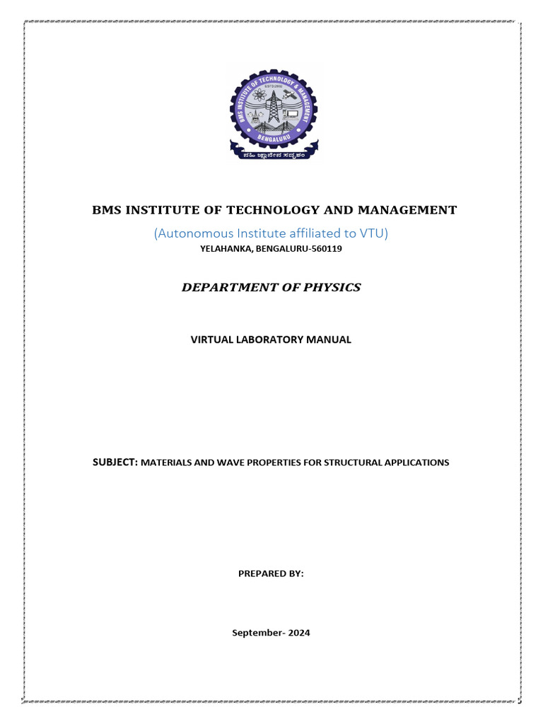 Virtual Lab Experiments For Civil Stream 2024-25 | PDF | Thermocouple ...