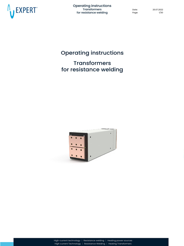 Operating Manual AC Transformers English | PDF | Transformer ...