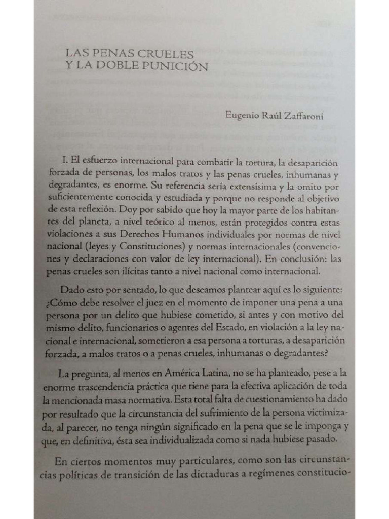 (Ya Impreso) PDF Zaffaroni La Medida Del Castigo Capitulo Las Penas ...