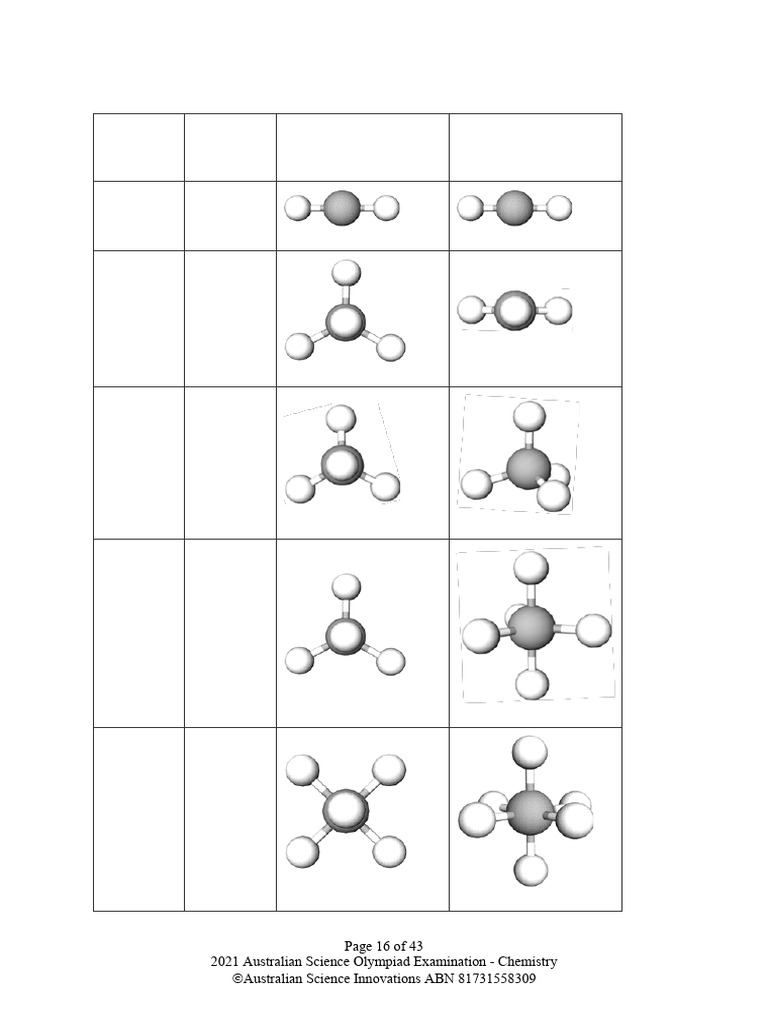 2021 ASO Chemistry Exam Part 2 | PDF | Chemical Polarity | Acid ...