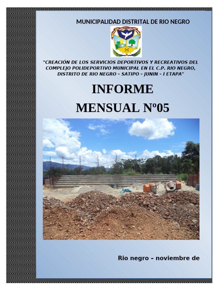 Caratula Informe Mensual 05 | PDF