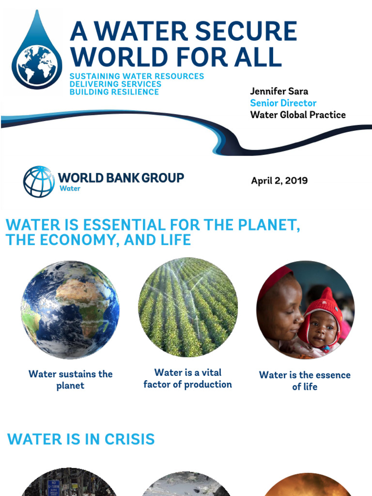 A Water Secure World For All | PDF | Water Security | Water And Politics